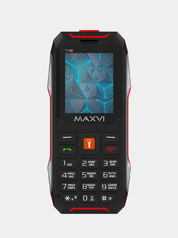 Мобильный телефон Maxvi T100, прочный корпус, аккумулятор 1500 мАч ...