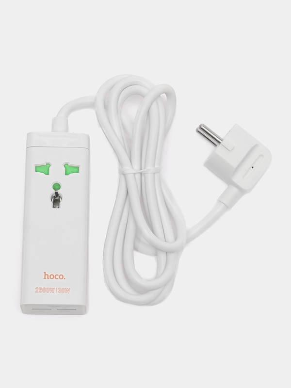 Многофункциональный сетевой фильтр, удлинитель Hoco AC7A, AC8A, AC9A c ...