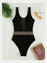 Купальник женский слитный утягивающий цвет черный Размеры: L (46) XL ...