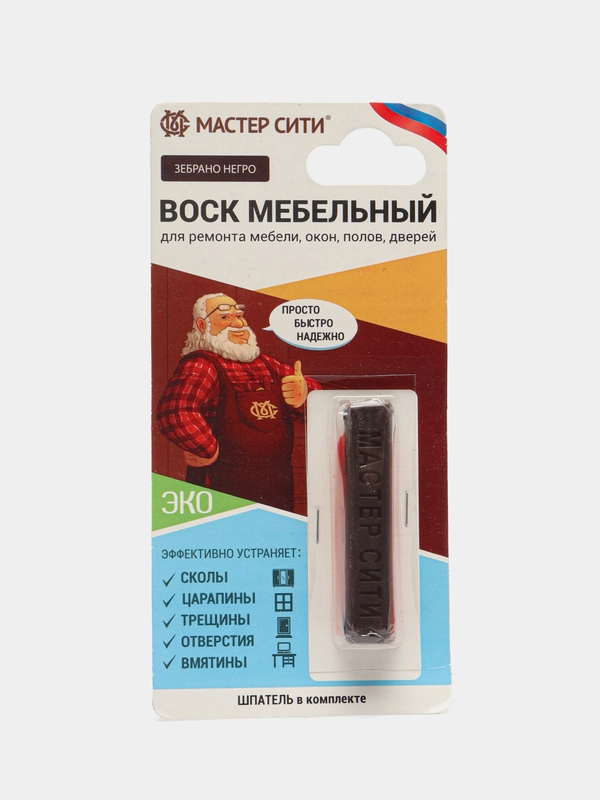 Воск мебельный мягкий для ремонта мебели, окон, полов и дверей, 9 грамм ...