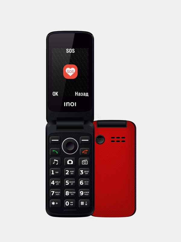 Мобильный телефон INOI 247B с док-станцией Red красный купить по цене ...