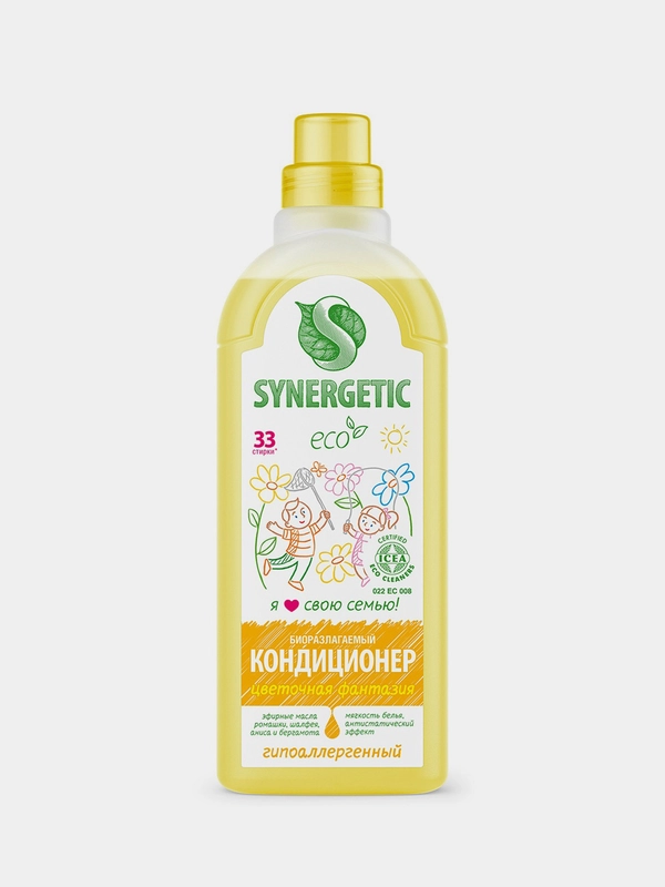 Кондиционер для белья SYNERGETIC "Цветочная фантазия", 1 л купить по ...