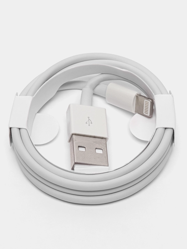 Кабель для зарядки iPhone, iPad, AirPods, USB lightning, 1 метр купить ...