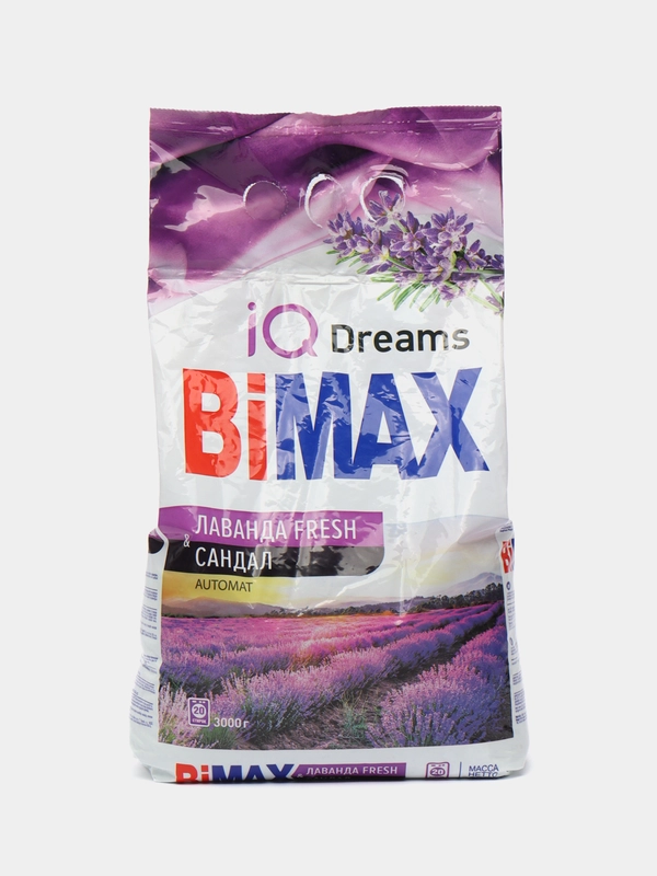 Стиральный порошок Bimax, Лаванда Fresh и Санадал Automat, 3 кг купить по цене 399 ₽ в интернет ...